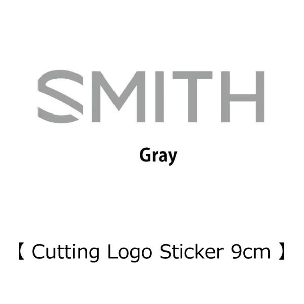Smith：スミス LOGO CUTTING 9cm GRAY ロゴステッカー グレー【ネコポス発送】/スキー/スノボ/スノーボード/板/メット/車/オシャレ/カッコいい/パーク/フリーライド/ゲレンデ/バックカントリー/釣り/クーラーボッ...