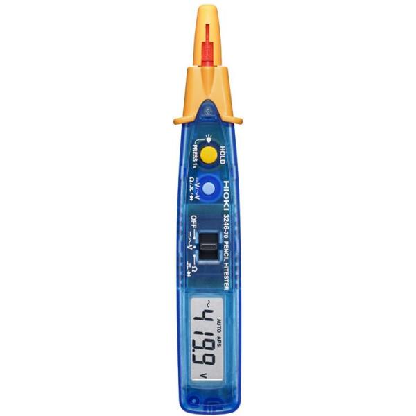 【ポイント10倍】日置電機 HIOKI ペンシルハイテスタ 3246-70 青スケルトン キャップ付き ペンシル形
