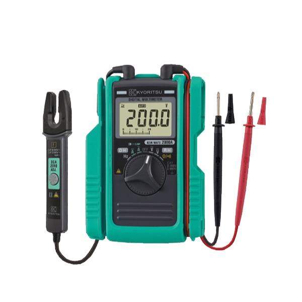 【ポイント10倍】 共立電気計器 KYORITSU AC/DCクランプ付デジタルマルチメータ KEW MATE2000A クランプ付ポケットサイズDMM 新強化保護ブッシュ付き  ホルスターケース