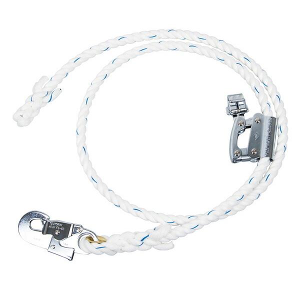 【ポイント10倍】藤井電工 WP-FC-511 柱上安全帯用ロープ 墜落制止用器具 柱上作業対応 ビニロンロープ FS-60フック