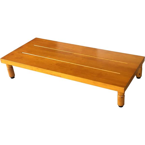 玄関に置くと便利です♪【サイズ】 幅：900mm　奥行：400mm　高さ：75〜160mm【材　質】 ラバーウッド材使用【発送について】 弊社は土日祝日に発送業務を行っておりません。 日時指定なしのご注文は、発送可能日から最短で発送致します。