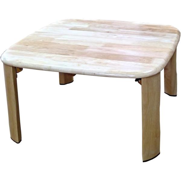 折れ脚タイプの座卓テーブルです。 折れ脚タイプなので収納も移動も便利です。【サイズ】幅：600mm　奥行き：600mm　高さ：320mm【材　質】天板、脚ともにラバーウッド材を使用！【発送について】 弊社は土日祝日に発送業務を行っておりませ...