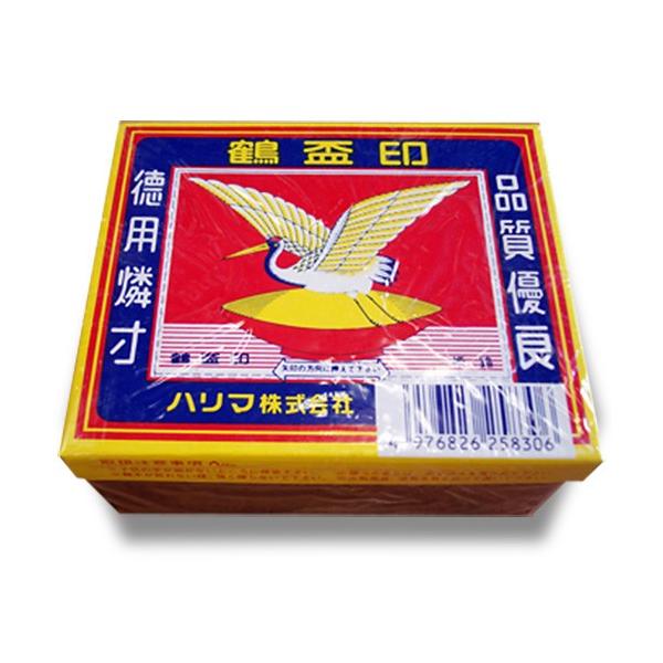 鶴盃印・ 純正の徳用燐寸(マッチ)です。サイズは、家庭小型ー110×90×51。赤色頭です。