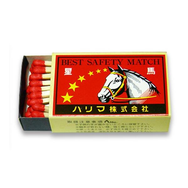 星馬印・ 純正の並型マッチ！12箱ワンパックです。赤色頭です。