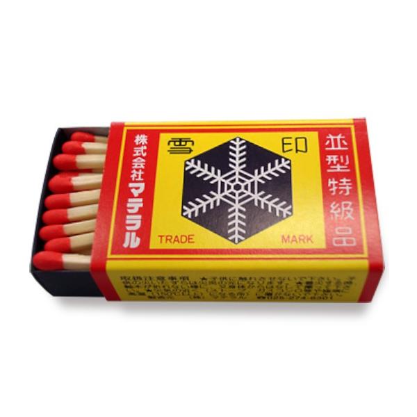 雪印・ 純正の並型マッチ!12箱ワンパックです。赤色頭です。