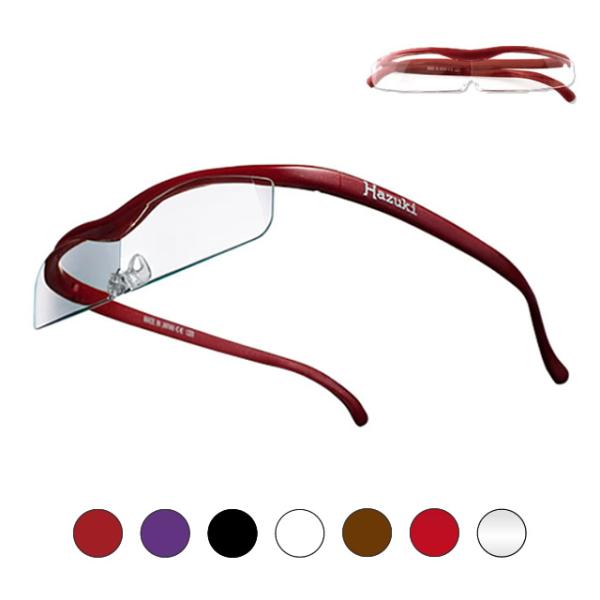 両手が自由に使えるメガネ型拡大鏡。ポケットサイズのハズキルーペ。ハンドバッグやスーツなどポケットに入れて携帯したい人におすすめ。近視・遠視・遠近両用等のコンタクトレンズやメガネの上からも掛けられます。週刊誌2ページ大をはっきり拡大。通常のル...