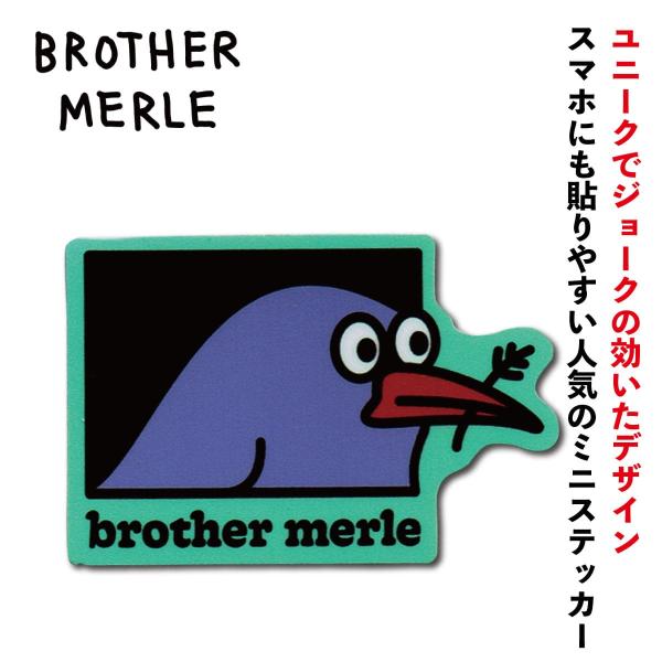 カナダでスケートボーダーとしてだけでなくイラストレーターとしても活躍するGAB LALANDEのブランド『BROTHER MERLE（ブラザーマール）』ステッカー入荷しました♪パロディなどシニカルで独特なユーモアを持つデザインはアメリカのア...