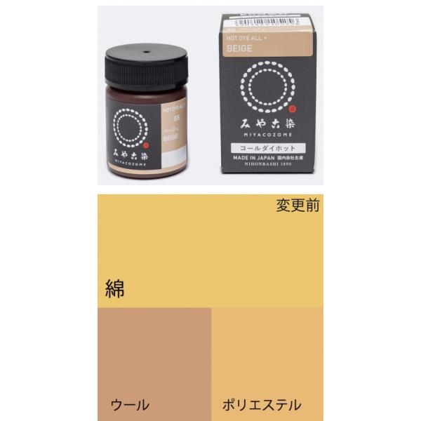 内容：20g（粉体染料）容器：ポリ瓶入り染められる目安：約250gの白生地（Tシャツまたはブラウス約2枚）■綿・麻・レーヨンから絹・毛（ウール）・ナイロンやポリエステル・ポリエステル混紡品までお湯（85℃以上）できれいに染まるECO染料です...