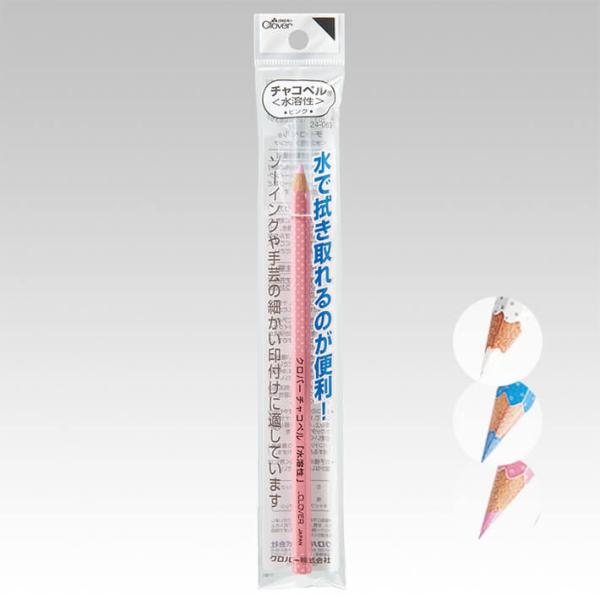 布につけた印を、水を含ませた布で拭き取れます。ペンシルタイプのチャコ。24-061 24-062 24-063内容物：1本入りパッケージサイズ：35×225×11mm※ネコポス便対応します●表示価格は1個の値段です。必要な数量をお入れくださ...