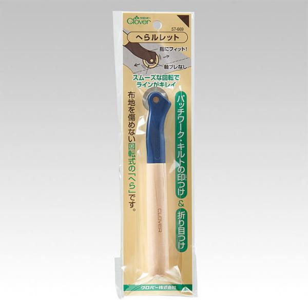 パッチワーク・キルトのしるし付け、折り目付けに。スムーズな回転でラインがキレイ。形状・機能にこだわった、なるほど親切設計。●パッケージサイズ：65×225×18mm●ネコポス便対応します>*注意*こちらはメーカー提供画像を使用していま...