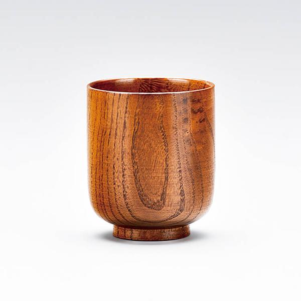 天然木製 日本製(国産)化粧箱入梱包サイズ：8.8×7.2×6.8cm / 実寸：φ6.2×7.3cm