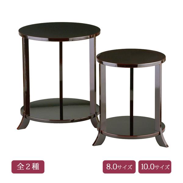 木質繊維(MDF)製 カシュー塗装製 日本製(国産) 段ボール箱入[10.0] 梱包サイズ：35.8×35.8×36.9cm / 実寸：φ30×35.3cm[8.0] 梱包サイズ：29.2×29.2×34.5cm / 実寸：φ24×30.3cm