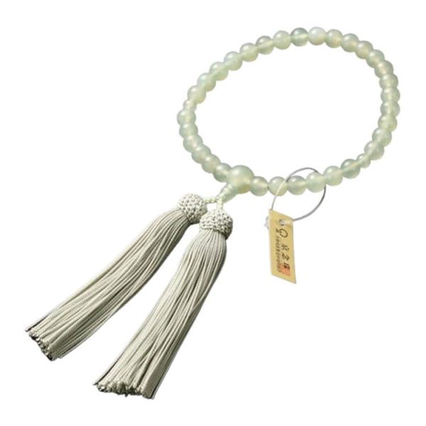 ※ネコポス発送の商品です。「日時指定不可」「代引利用不可」。ご了承ください。略式数珠とは、どの宗派の通夜・葬儀・法事・お墓参りにもお使い頂ける数珠です。京都の職人が製作したという証拠である「京念珠保証タグ付」の安心の品質です。【サイズ】約2...