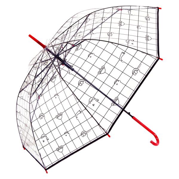 とりあえずの傘ではありません!!60cmサイズ、ワンタッチ式、パイピング加工の縁どり…とちゃんとしたビニール傘。パッと開くと…ドラえもんと仲間たちが飛び出して……思わずニヤリ ♪に雨の日も楽しく過ごせそう。一見グラフチェックにも見えるシンプ...