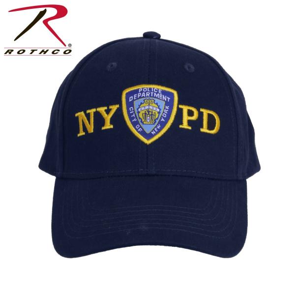 ミリタリーブランドのロスコのNYPD(ニューヨーク市警察)ロゴ入りベースボールキャップ。帽子の後ろ側にはNEW YORKs FINESTの刺繍とサイズを調整するためのベルクロがあります。※ニューヨーク市警オフィシャル（公式）です。【サイズ】...