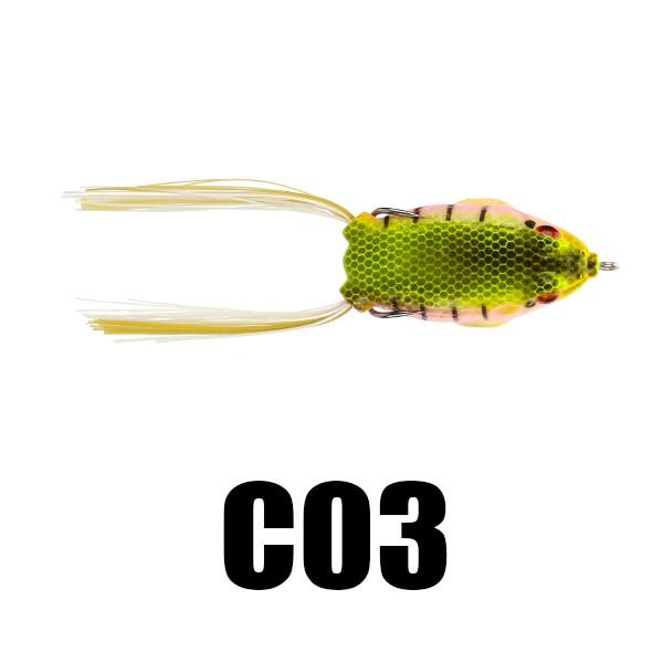 SeaKnight カエル ソフトルアー SK401トップウォーター Light Green 13.5g 55mm バス釣り