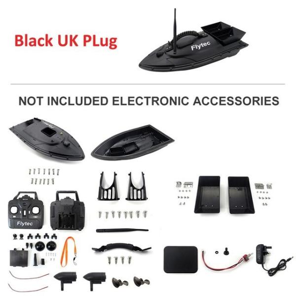 ラジコン ボート Flytec 2011-5 Fish Finder RC Boat 1.5kg Black  UK Plug※１枚目の画像が商品画像になります※※変換器は付属しておりません。予めご了承ください※アイテム名: Rc の餌ボー...