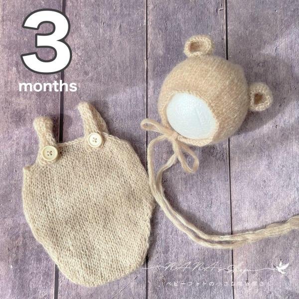 3ヶ月のベビーちゃんにピッタリのコスチューム、耳のついたくまの帽子と、クマのコスチュームの2点セット。「3ヶ月、6ヶ月用のはないの？」「大きめのサイズはないの？」の声にお答えして、3ヶ月ベビー用のコスチューム入荷しました?こちらの衣装は、と...