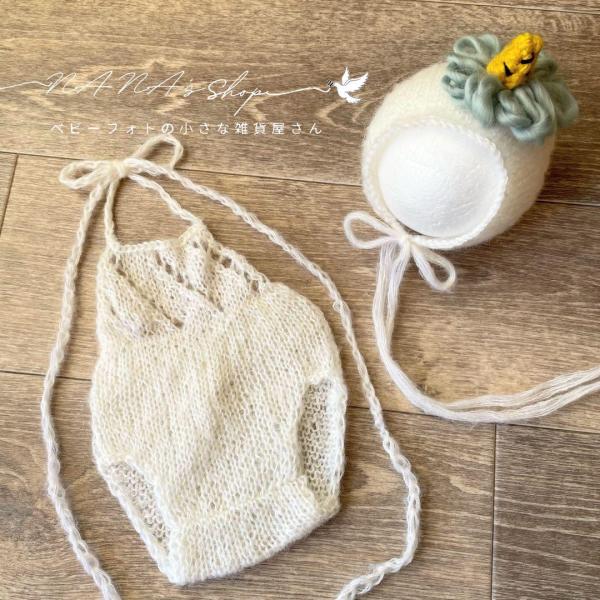 節分ニューボーンフォトぴったりのニューボーンフォトのコスチューム、角のついた鬼ボンネットと編み込みオーバーオールの2点セット。ホルターネックなので、ベビーちゃんの大きさにぴったりと調整しやすいです(о´∀`о)??こちらの衣装は、とってもふ...