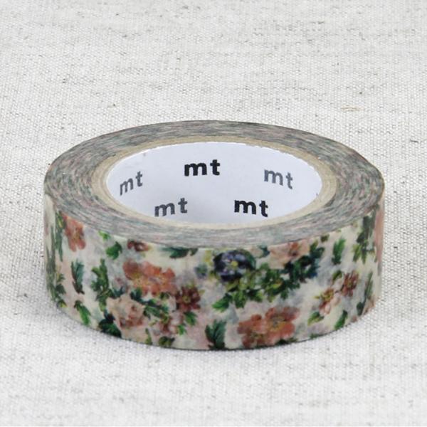 【商品仕様】▼テープサイズ：15mm×7m▼材質：和紙▼粘着材：アクリル系▼柄：小花・ボタニカルアート▼入り数：1P***************【ご注意】撮影環境、モニター環境により色味が異なるため、掲載画像と実物の商品と色味が異なります...