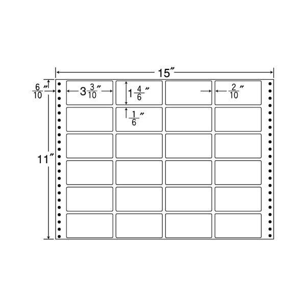 　　1折りサイズ　　　　横15インチ（381mm）×縦11インチ（279mm）　　ラベルサイズ　84mm×42mm　24面付　　左側スペース　6/10インチ　　ラベル間左右スペース　2/10インチ　　ラベル間天地スペース　1/6インチ　　1...