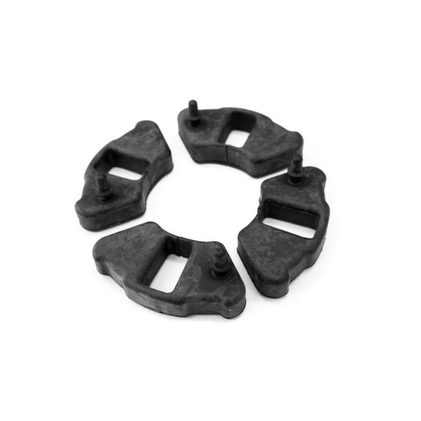 ホイールハブダンパーセットです。ダンパー本体から突起が出ており、直接ハブに固定されるタイプのもので、スーパーカブ50/70/90等に適合します。※必ずお乗りの車両に付いているダンパーを確認の上、お買い求め下さいますようお願いいたします。※プ...