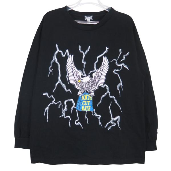 (商品番号) N0026750133(ブランド名) CUTRATE(カットレイト)(商品名) THUNDER&amp;EAGLE L/S T-SHIRT(サイズ) L(カラー) ブラック(素材) 本体 コットン 100%(生産国) ニカラグ...