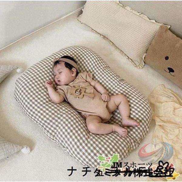 適用年齢：0~18ヶ月 ＊衛生的な圧縮パック梱包されています。取り外し可能?　寝返りもしやすく赤ちゃんがゆったり過ごせます。60℃赤ちゃんを保護してくれ、ママも赤ちゃんも一緒に安心して寝られます。出産祝い ベビーベッド ベビークッション ベ...