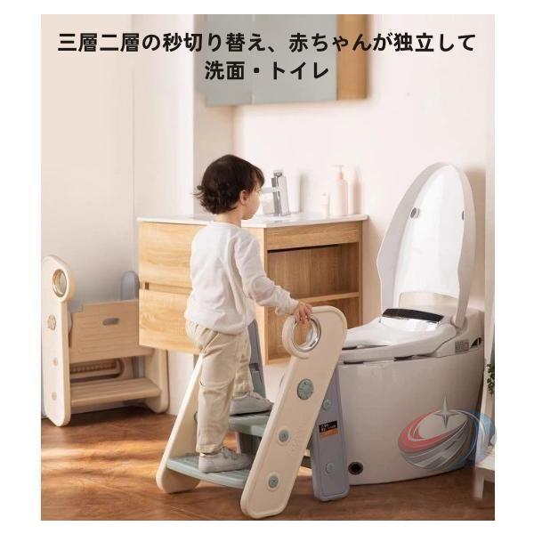 【多機能子供用踏み台】このスツールは自宅のあらゆる場所に存在し、日常使いの子供の自立発達を機能させます。幼児が手を洗うための踏み台としてだけでなく、トイレトレーニング用の踏み台、浴室洗浄用の高い踏み台、赤ちゃんのハイアクセスはしご、小さな座...
