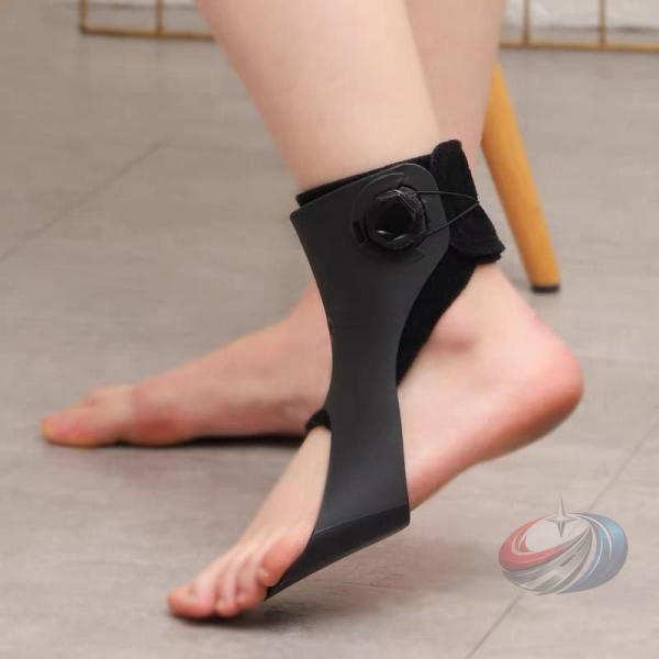 下垂足装具足首フットドロップAFOブレース装具スプリント、調整可能な下垂足装具安定性サポートパッド、昼夜の痛みを和らげ、圧力を和らげる