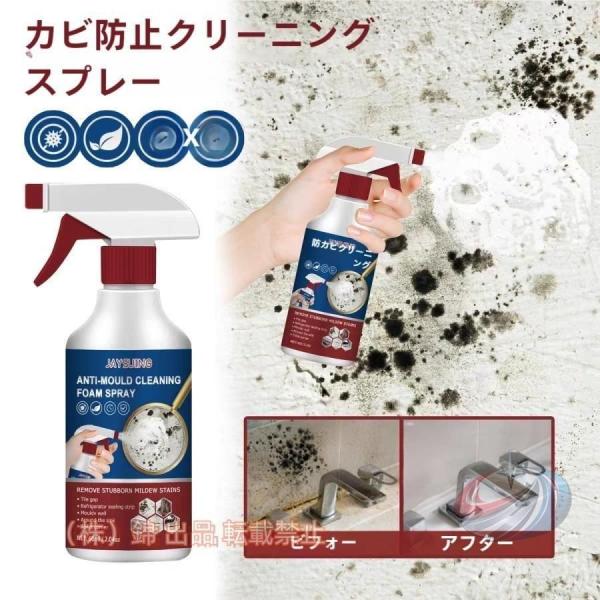 カビ除去剤、フォーム洗浄カビ除去剤 カビ除去剤 ビ取りスプレー 家庭用カビ取りスプレー 強力除去スプレー多用途泡洗浄剤 強力カビ取り剤 お風呂 キッチンとバ