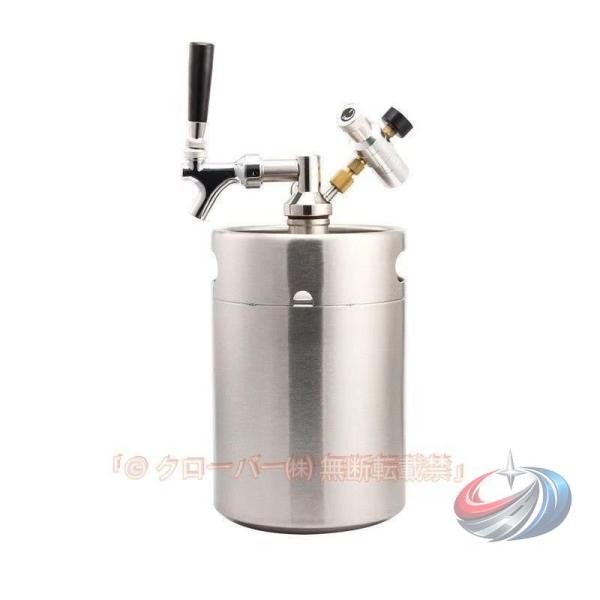 ビールサーバー ビールディスペンサー ミニCO2レギュレーター付き 小型 軽量 頑丈 ステンレス鋼 ビール樽 耐久性 持ち運び便利 使い簡単 ホーム/発酵/醸造ケゲレ
