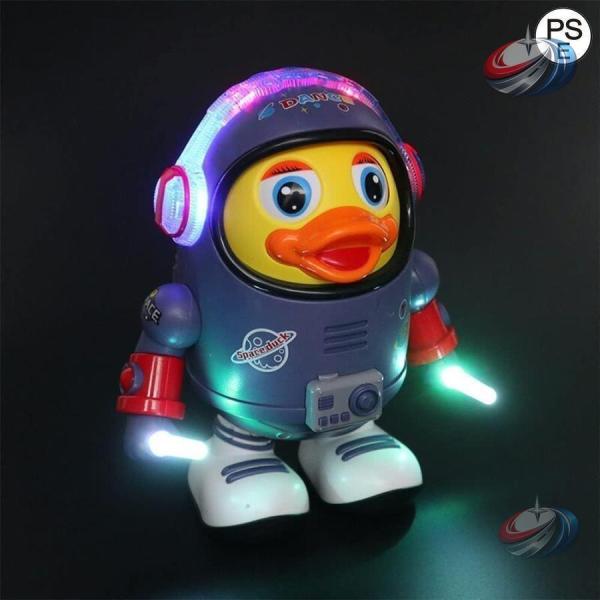 【ミュージカルダンシングおもちゃ】歌う踊るアヒル/パンダのおもは、音楽とライトで左右に動くことができ、アームは上下にスイングし、時々目を点滅させ、子供たちの注意を引き付け、動きながら歌で楽しませてくれます。【電動ロボットおもちゃ】電動ロボッ...