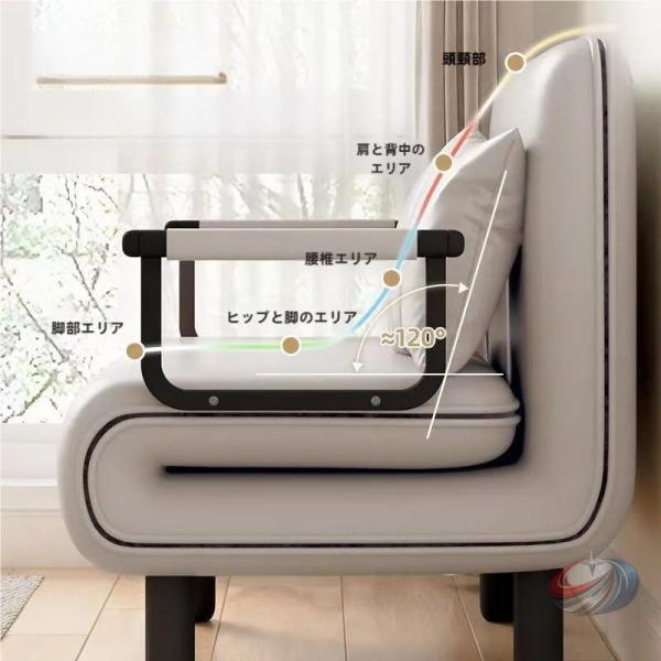 ソファーベッド 一人用 折りたたみ シングル 1人掛け 脚付き ソファベッド コンパクト 3WAY ふわふわ生地 ソファベッド ソファー ベッド フロアソファ 一年保証