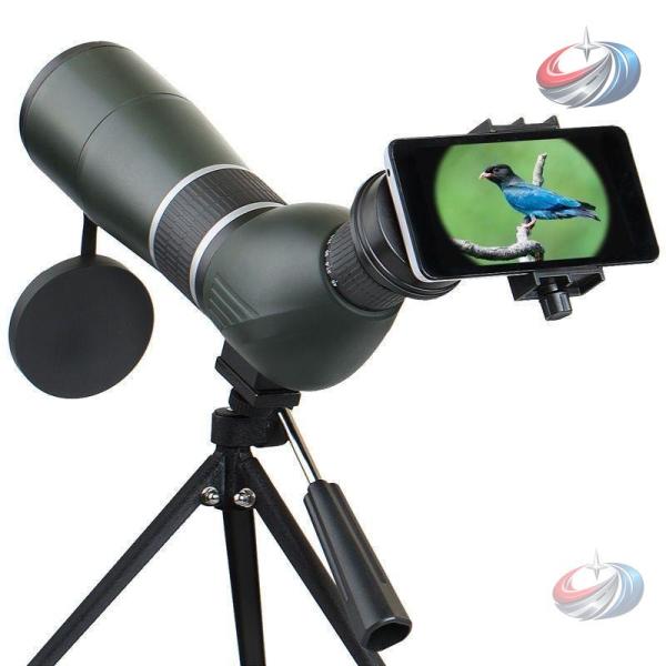 軽量デザイン: 最新の スポッティングスコープ 光学品質を犠牲にしない軽量設計 市販の他のスポッティングスコープよりもはるかに軽量で、片手で見やすく、持ち運びに便利です。ズーム倍率: 調節可能な強力な20 ? 60倍ズーム倍率。自由にズーム...