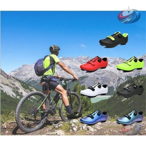ビンディングシューズメンズサイクルシューズ自転車シューズSPD/SPD-SL両対応ロッククリート通気性マウンテンバイクシューズロードバイクシュ?ズ