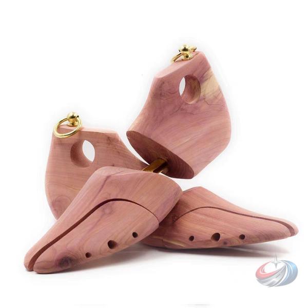 プレミアム 1 ペアレッドシダーウッド調節可能なシューシェイパーシューツリーストレッチャーサポート男性用ブーツエキスパンダー