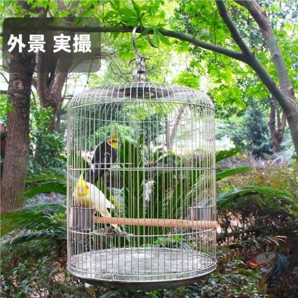 【簡単なインストール】：鉄の鳥のケージは取り付けが簡単で、設置に成功した場合には20分かかります。鳥に美しい家にした。【お手入れ簡単】：このオカメインコケージは防水性と防錆性があり、お手入れも簡単です。底のトレイをスライドさせてお手入れする...