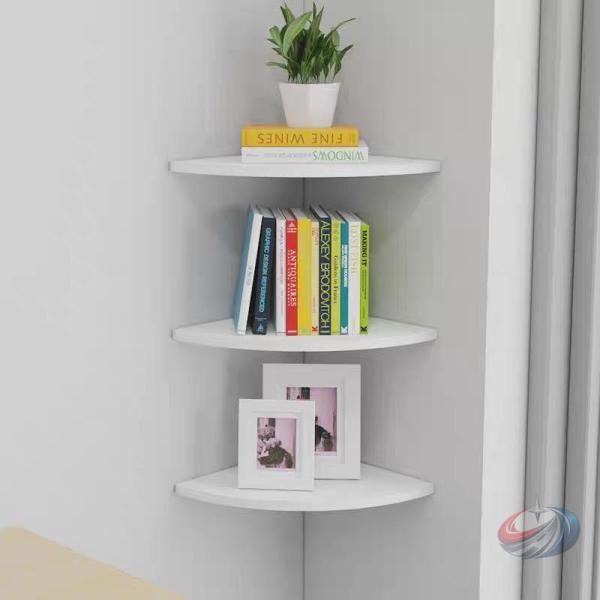 ウォールシェルフ 賃貸 おしゃれ 取付可能 コーナーシェルフ 木製 3段 diy 角 壁付け シェルフ棚 壁掛け 壁面収納 200mm シェルフ コーナー 石膏ボード 飾り棚