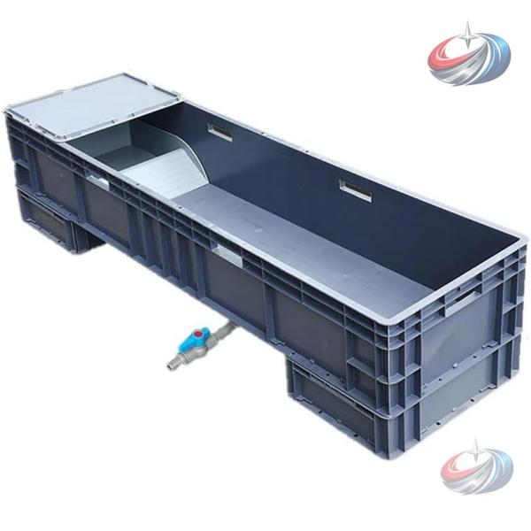 ? このタートルボックスは、飼育用の冬眠エリア、休憩エリア、這いエリア、潜水水泳エリア、日よけ、日光浴を備えた休憩場所を提供し、複数の亀が混雑せず、石や砂を置くことができます。? カメのシンクは新しい底部排水設計を採用しており、従来の側面排...