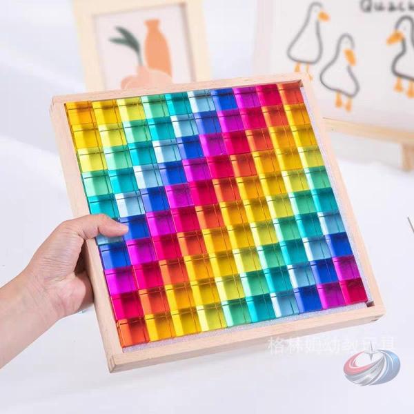 良い組み合わせで、木箱の中に100本の虹を得ることができます。面白い形状を積み重ねたり、クリスタルキューブは全部で10色あり、美しく魅力的です。太陽の光の下でキラキラしていて、いろいろな色を反射することができます互換性、それぞれの宝石は私た...