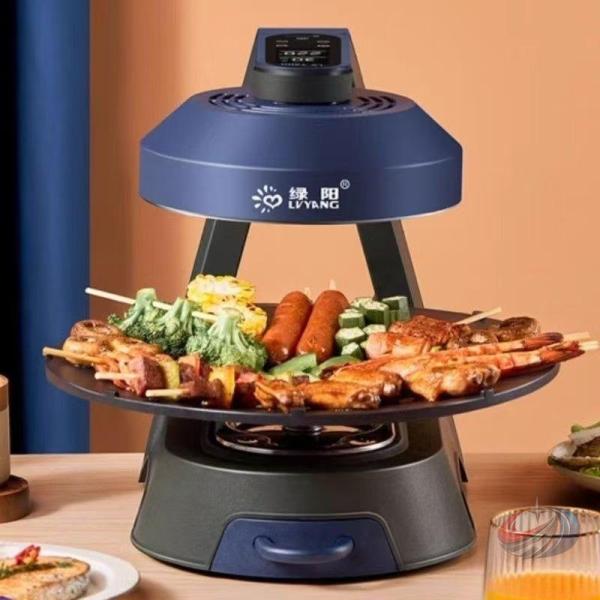 【95％以上煙をカット＆煙の出ないロースター】上部から加熱して、下に熱源がないので脂が落ちることもないので煙を発生させません。温度が煙点を超えないと同時にハイパワーを確保し続けます。下部にオイルトレー付き、煙の粒子が現れないように水と油が熱...