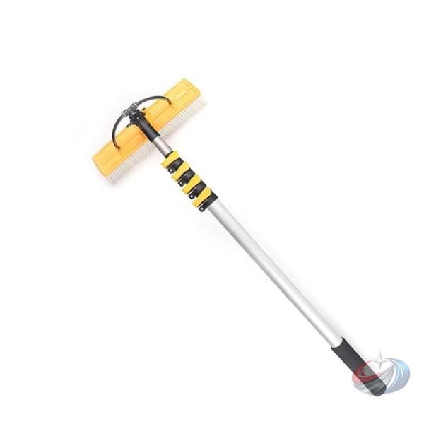 高所掃除ブラシ 太陽光パネル洗浄ブラシ 外壁洗浄ブラシ 外壁掃除 3.6m~7.5m 給水伸縮ブラシ 35cmブラシヘッド 窓ガラス/壁掃除 高所ワイパー 業務用 超ロングポ