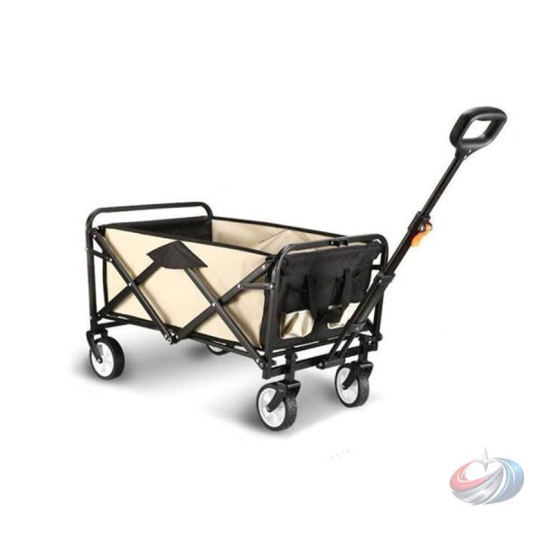 【大容量キャリーワゴン】軽量 キャリーカート 150L大容量、耐荷重100kg、アウトドア活動時は家族3人分のギアや食料は全て問題なく運べます。【また前輪360°回転でき】方向も自由調整できて、もっと便利です。小回りのきくスムーズなタイヤで...