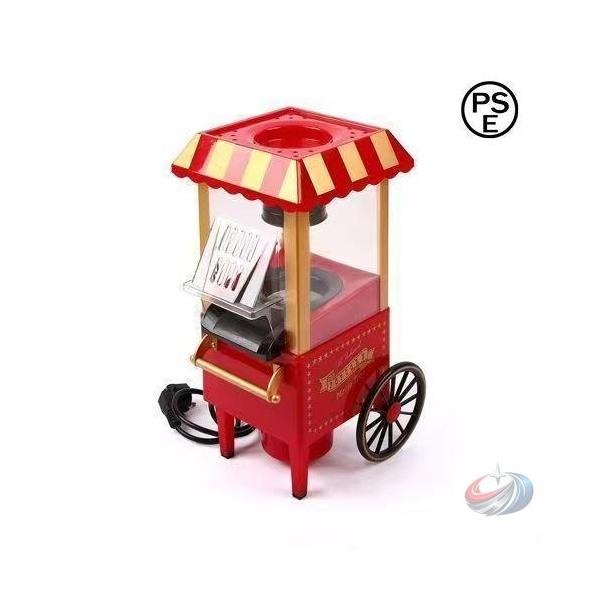 製品名：ポップコーンメーカー本体サイズ：約15×15×38cm本体重量：約 2000g材質：金属、PP電源：AC100V50/60Hz消費電力：1000 W　電源コード長：約 100cmパッケージ： 約25.5×21×40cm付属品：取扱説明書