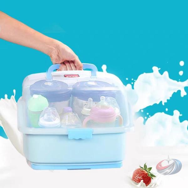 哺乳瓶ラック は食品グレードPP素材を採用して、無毒無味、安全安心。頑丈な作りで、耐久性に優れる。ハンドル付きのデザインで、外出して携帯するのに便利です。透明な蓋付きで、洗浄された哺乳瓶、食器を埃や虫の付着からしっかり守り。いつでも衛生的ご...