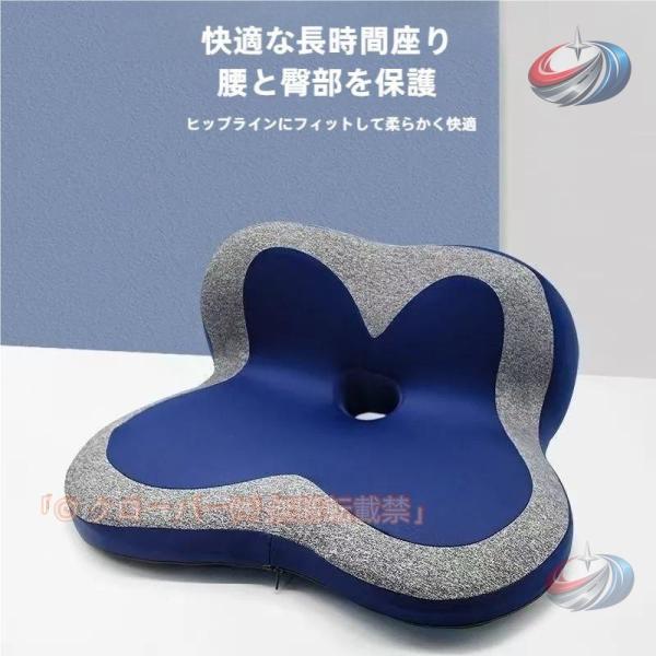 クッション 低反発 カバー　車椅子 クッション おしゃれ クッション低反発クッションで、やさしくお尻をサポート！●人間工学に基づいた体にぴったりフィットする3D構造！●お尻にやさしい低反発ウレタンで、長時間でも快適な座り心地です??●通気性...