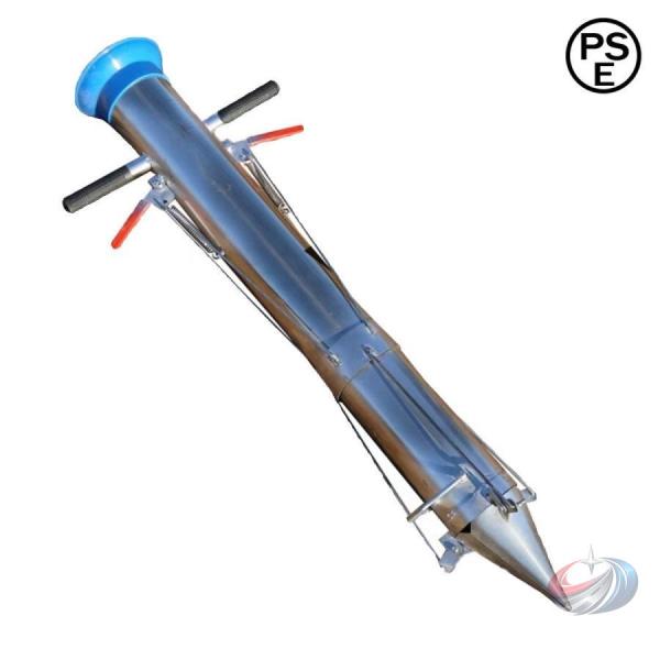 手動式移植器具土の穴あけと植え込み、2つの作業が同時に行えるので簡単にきれいに苗を植えこむことができます。本体の尖った方を植え込む土に差し込み、投入口に苗を入れます。ハンドルを握りながら持ち上げればもう植付け完了！筒の内径は直径7.5cmで...