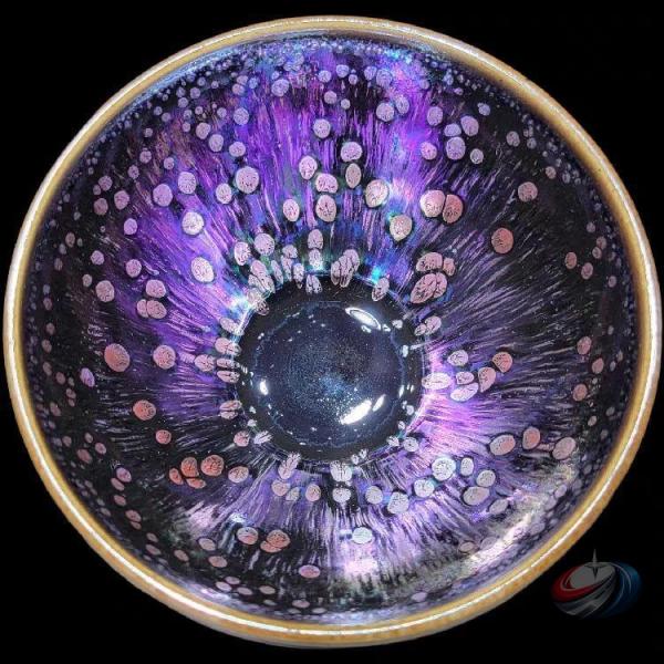 茶器　主人杯　茶道具 天目茶碗 建窯盞 窯変釉 中国　古美術 天目 茶碗 油滴天目 天目釉 曜変天目　茶器　品茶杯　プレゼント　贈り物?箱付け