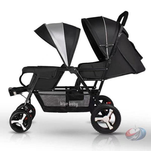 ２人乗りベビーカー スマートライド 二人乗り バギー ベビーカー 双子用ベビーカー 縦型 縦乗り コンパクト タイヤスリム バギー 赤ちゃん お出かけ 散歩